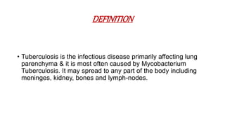 Tuberculosis | PPTX
