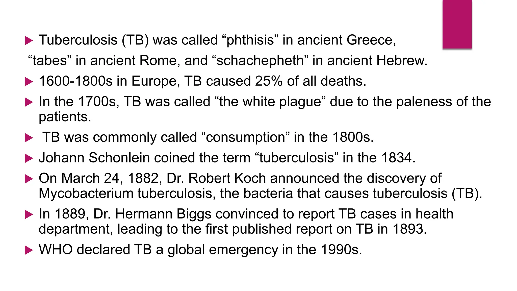 Introduction ot Tuberculosis disease (TB) | PPTX