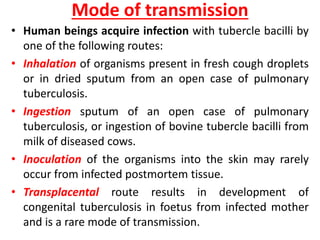 Tuberculosis.pptx | Infectious Diseases | Diseases and Conditions