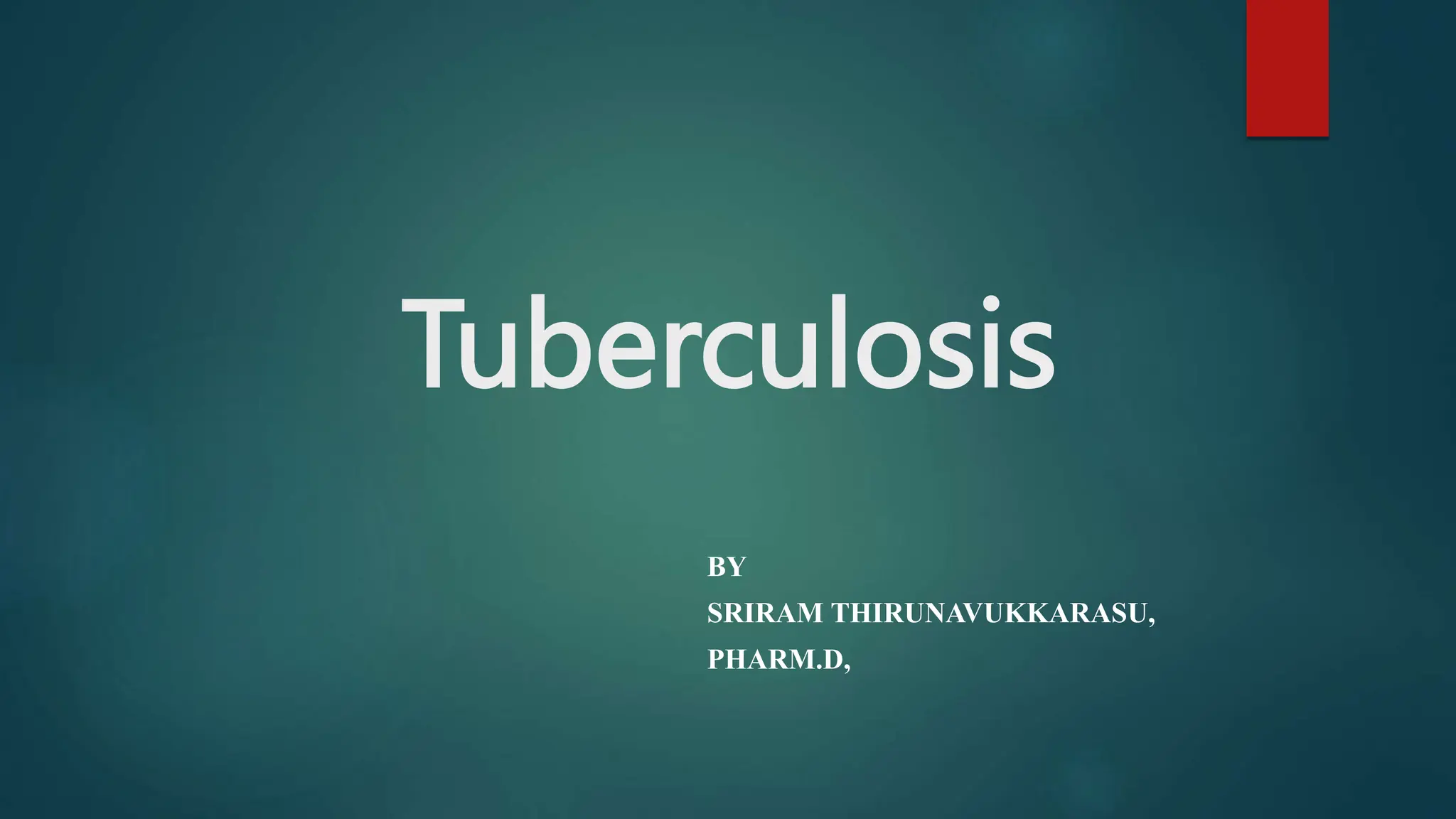 Pharmacotherapy Of Tuberculosis infection.pptx