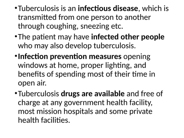 TUBERCULOSIS.LECTURES NOTES ON MED SURG 1 | PPTX