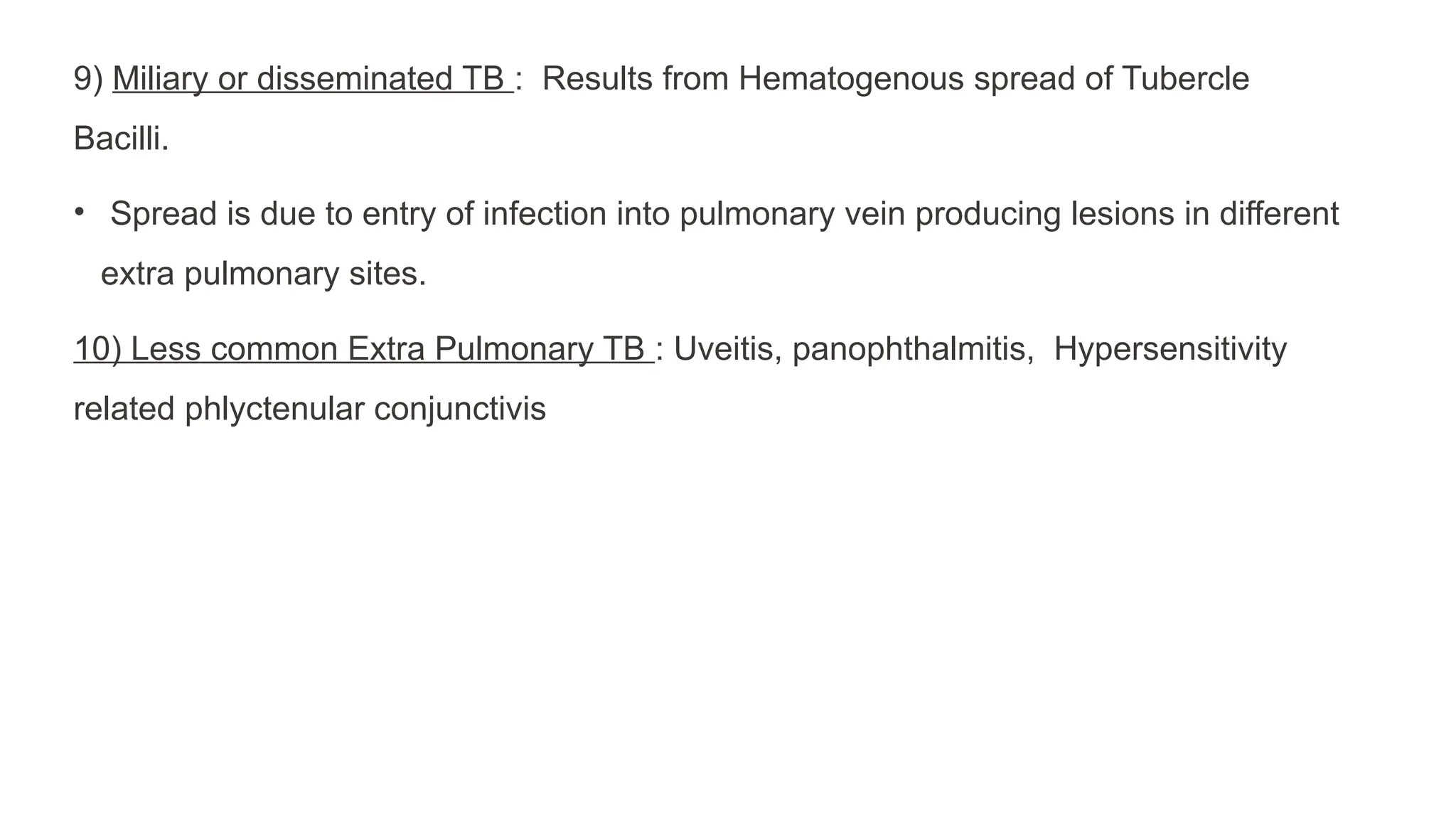TUBERCULOSIS- clinical features and management | PPTX