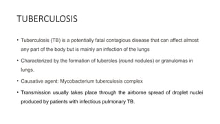 TUBERCULOSIS- clinical features and management | PPTX