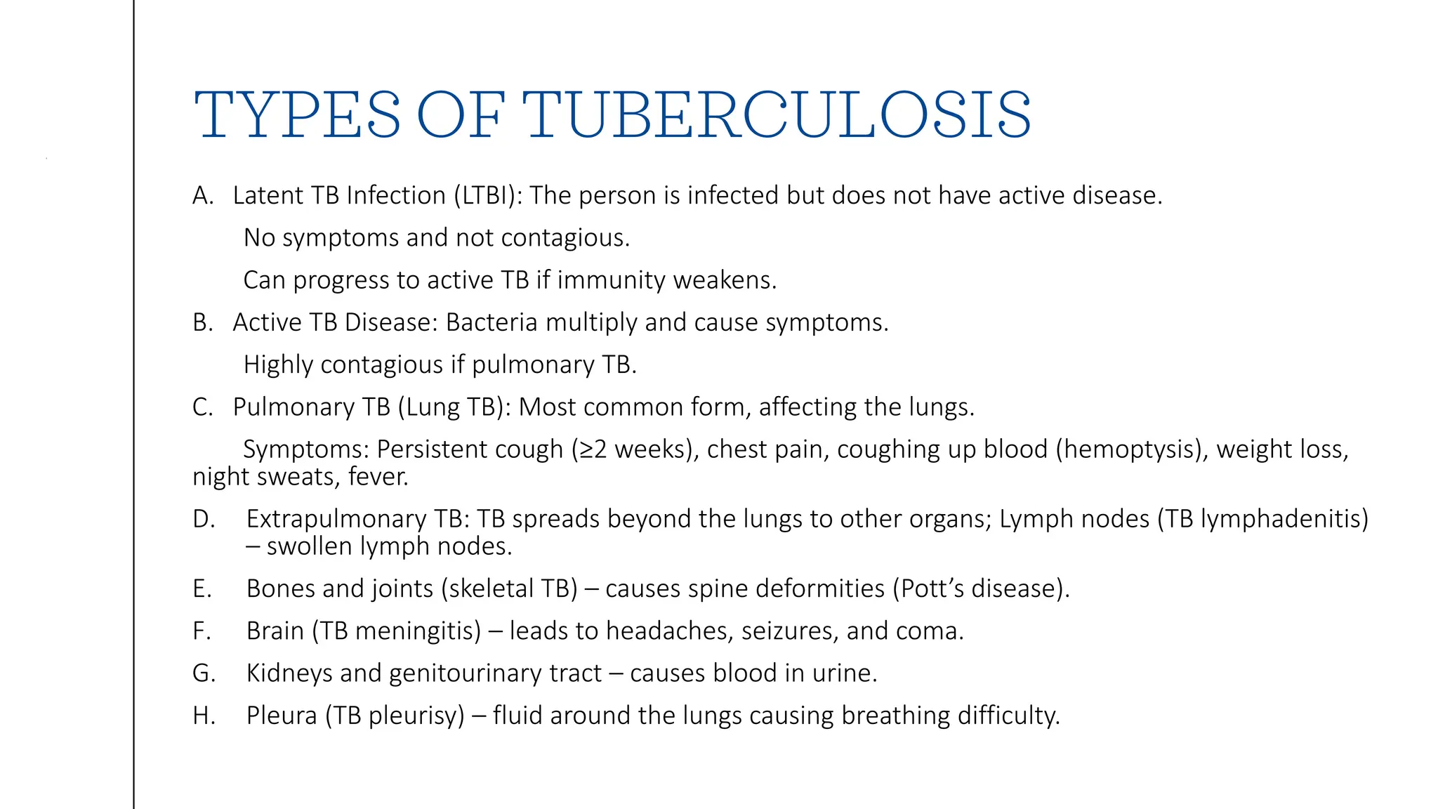 Tuberculosis, Introduction, causes, pathophysiology, treatment | PDF