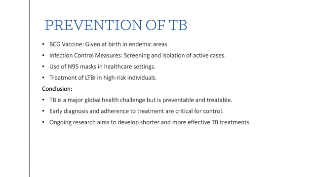 Tuberculosis, Introduction, causes, pathophysiology, treatment | PDF
