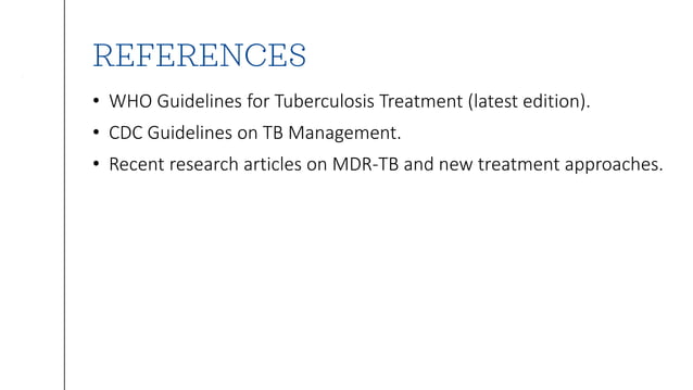Tuberculosis, Introduction, causes, pathophysiology, treatment | PDF