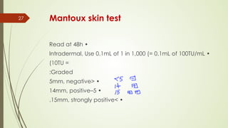 Tuberculosis management presentation and pathophysiology | PDF