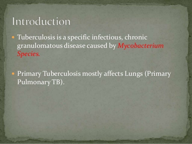 Tuberculosis Oral Pathology