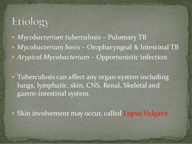 Tuberculosis Oral Pathology