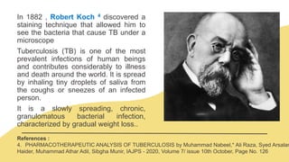 Tuberculosis chemotherapy (1) (1) (1) | PPTX | Infectious Diseases ...