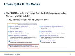 Tuberculosis-Contact-Investigation-Reports-Module.pptx