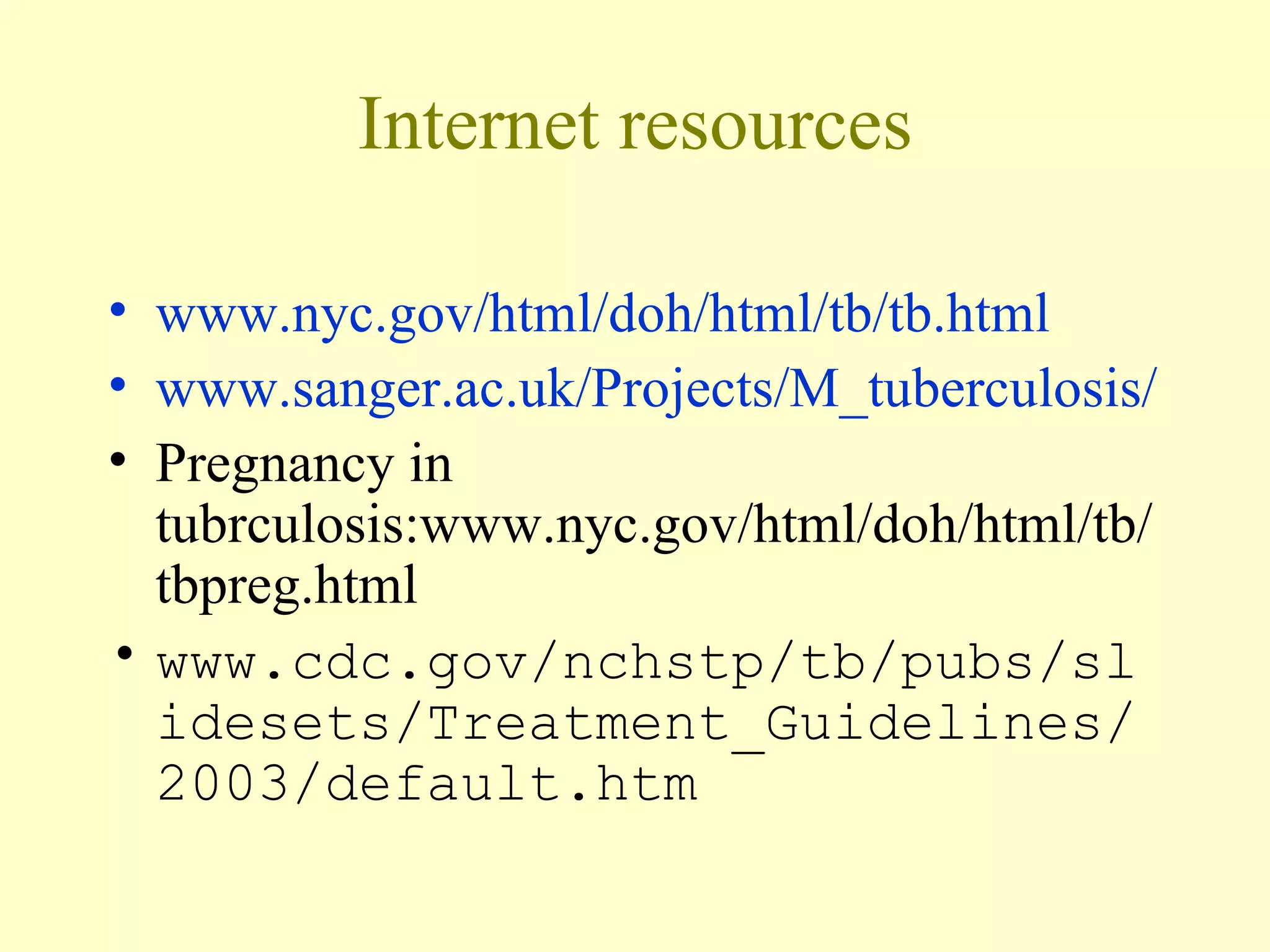 Tuberculosis In Pregnancy | PPT