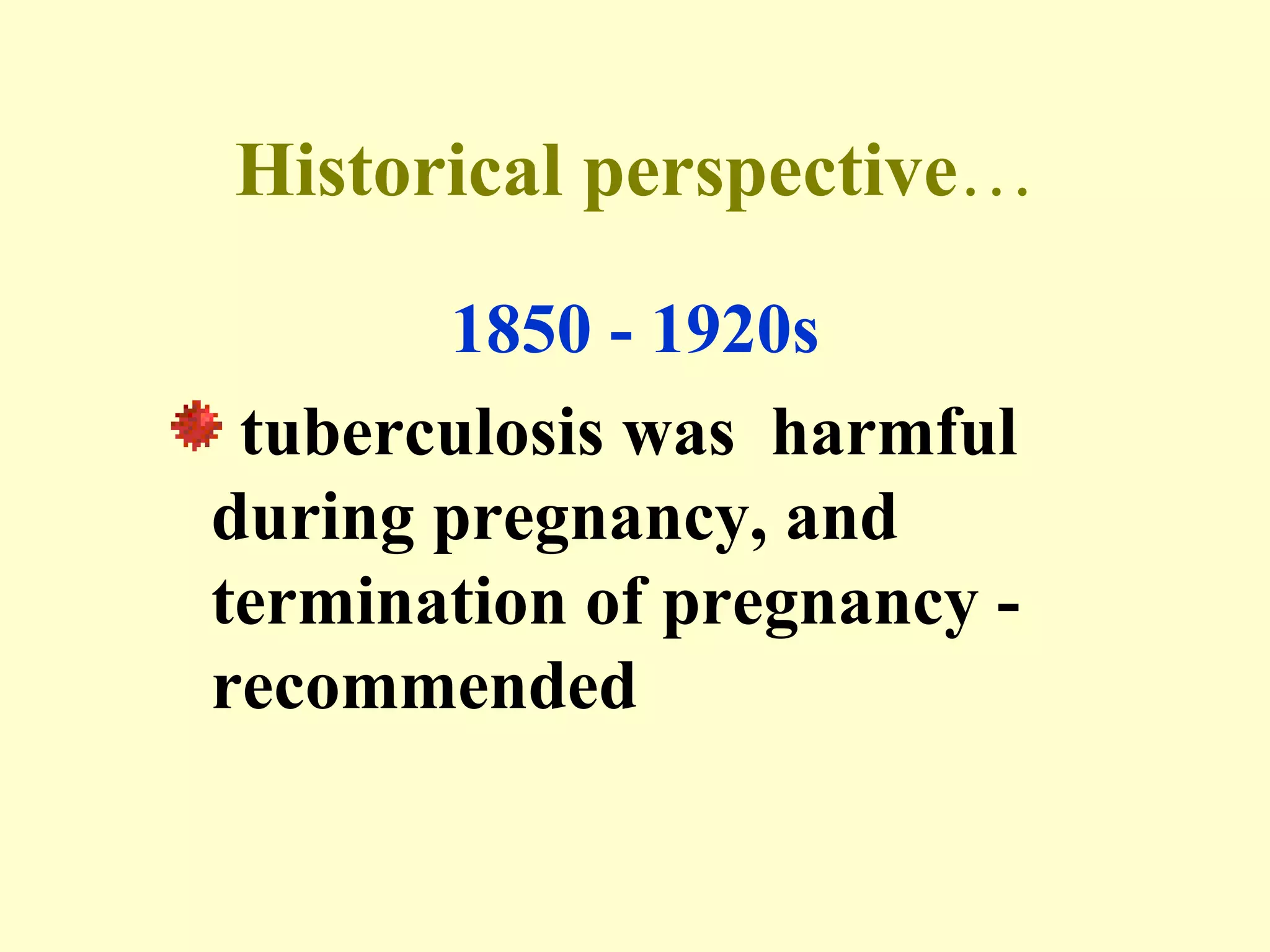 Tuberculosis In Pregnancy | PPT