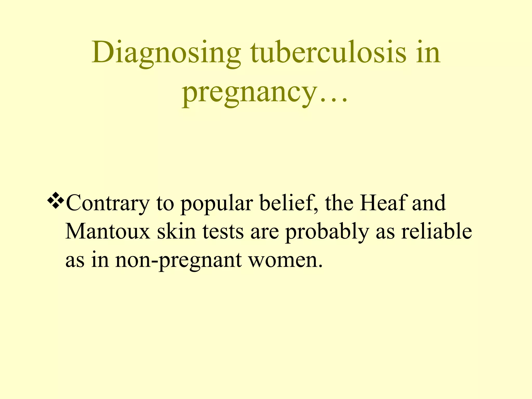 Tuberculosis In Pregnancy | PPT