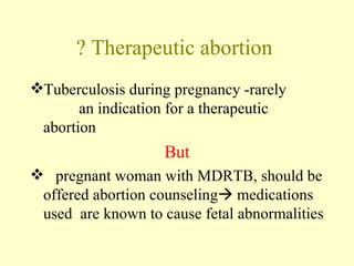 Tuberculosis In Pregnancy | PPT