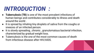 TUBERCULOSIS - complete information ppts | PPT