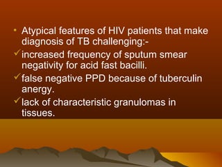 Tuberculosis & AIDS | PPT