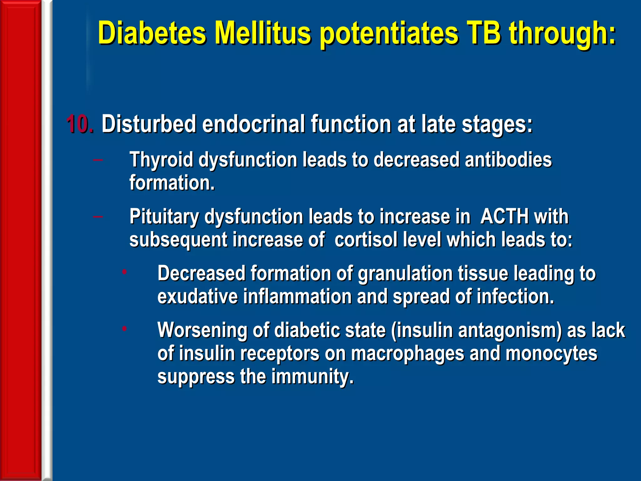 Tuberculosis and diabetes mellitus double trouble | PPT