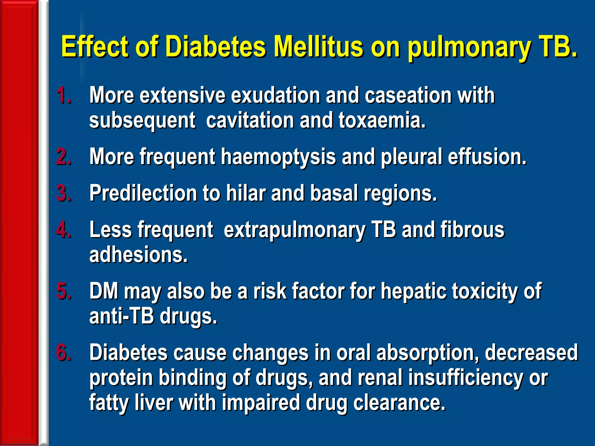 Tuberculosis and diabetes mellitus double trouble | PPT