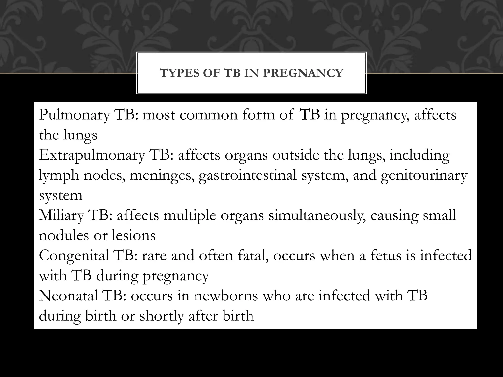 Tuberculosis and viral hepatitis in pregnancy by srajan jaiswal 510 ...