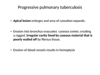 Pulmonary Tuberculosis: Types, Transmission, Symptoms | PPTX