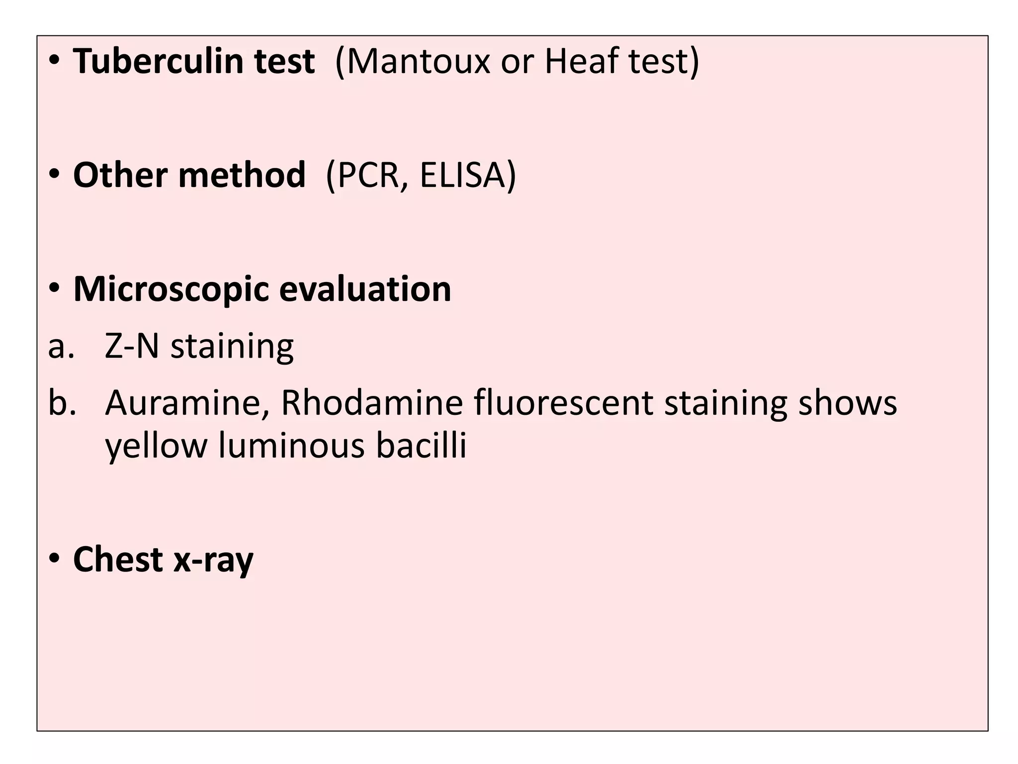TUBERCULOSIS | PPTX