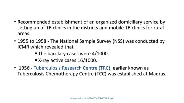 Tuberculosis control in india | PPTX