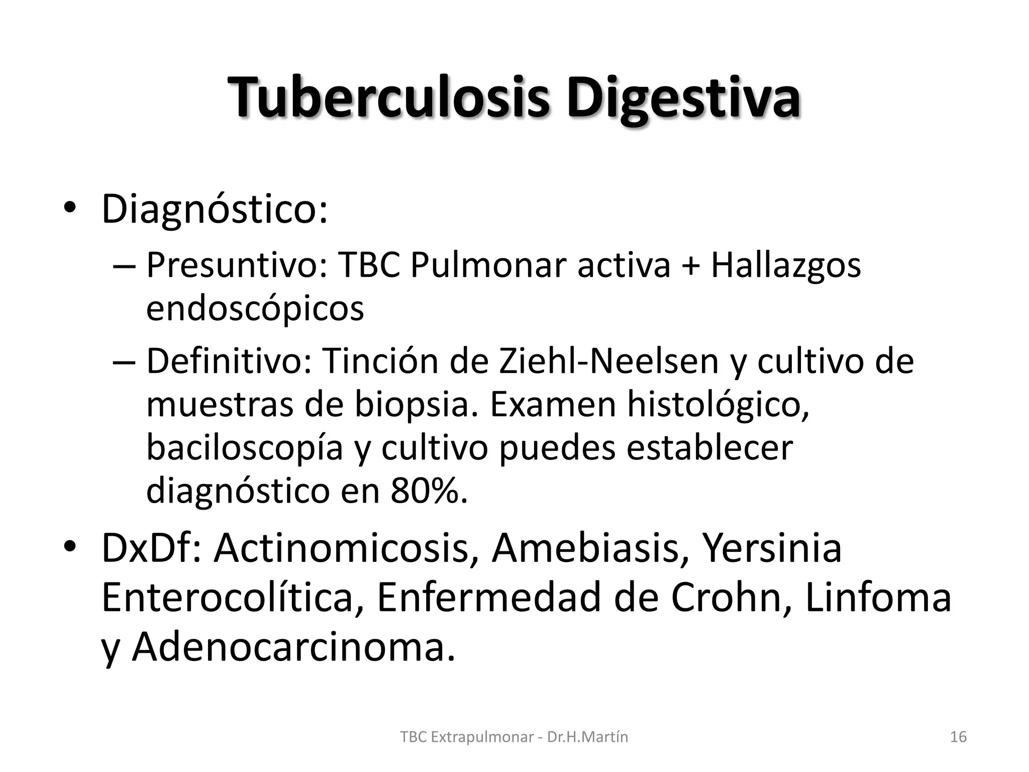Tuberculosis Extrapulmonar | PPTX