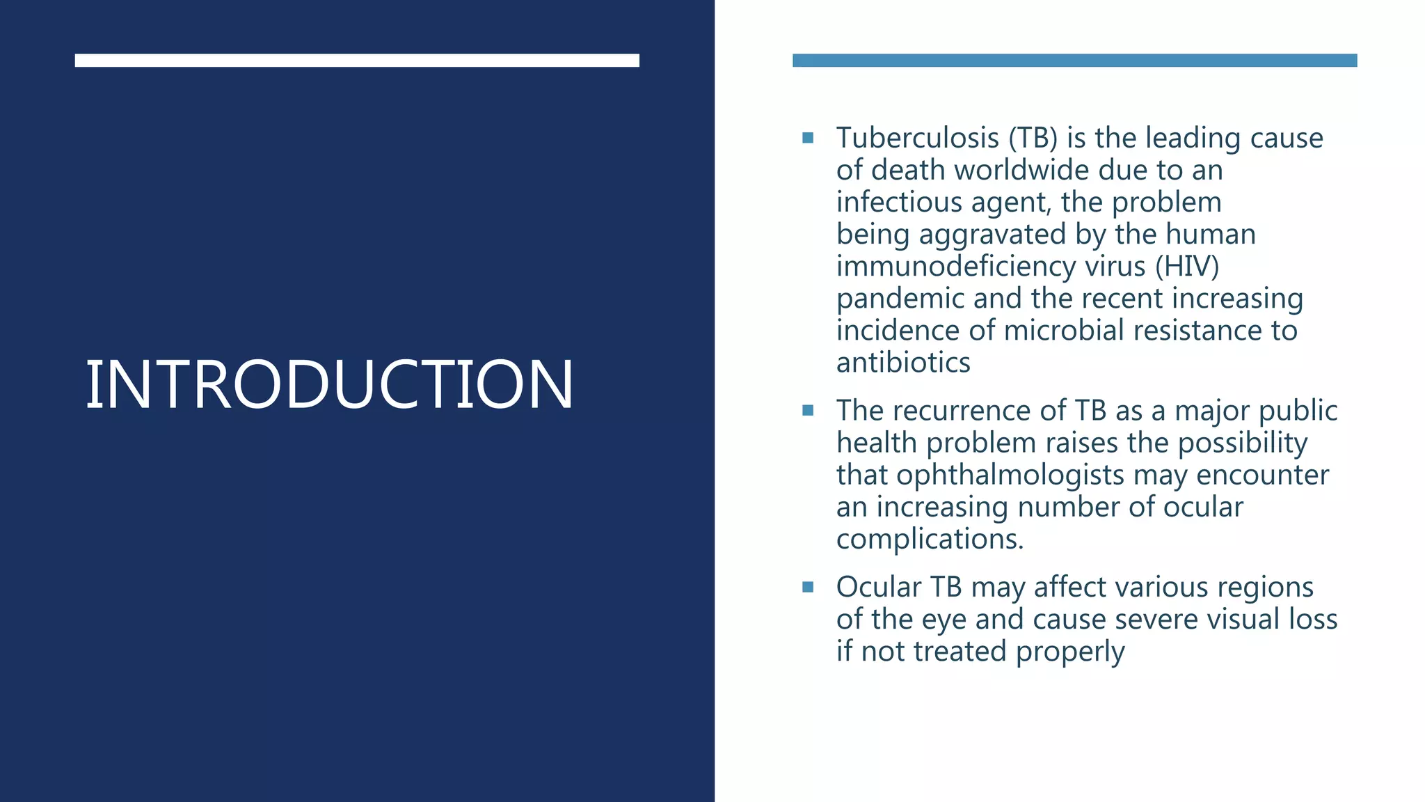 Ocular Manifestations of Tuberculosis | PPTX