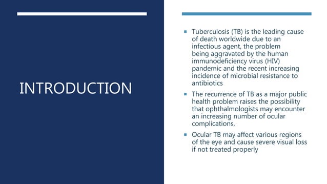 Ocular Manifestations of Tuberculosis | PPTX