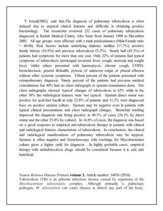 Tuberculosis | DOCX