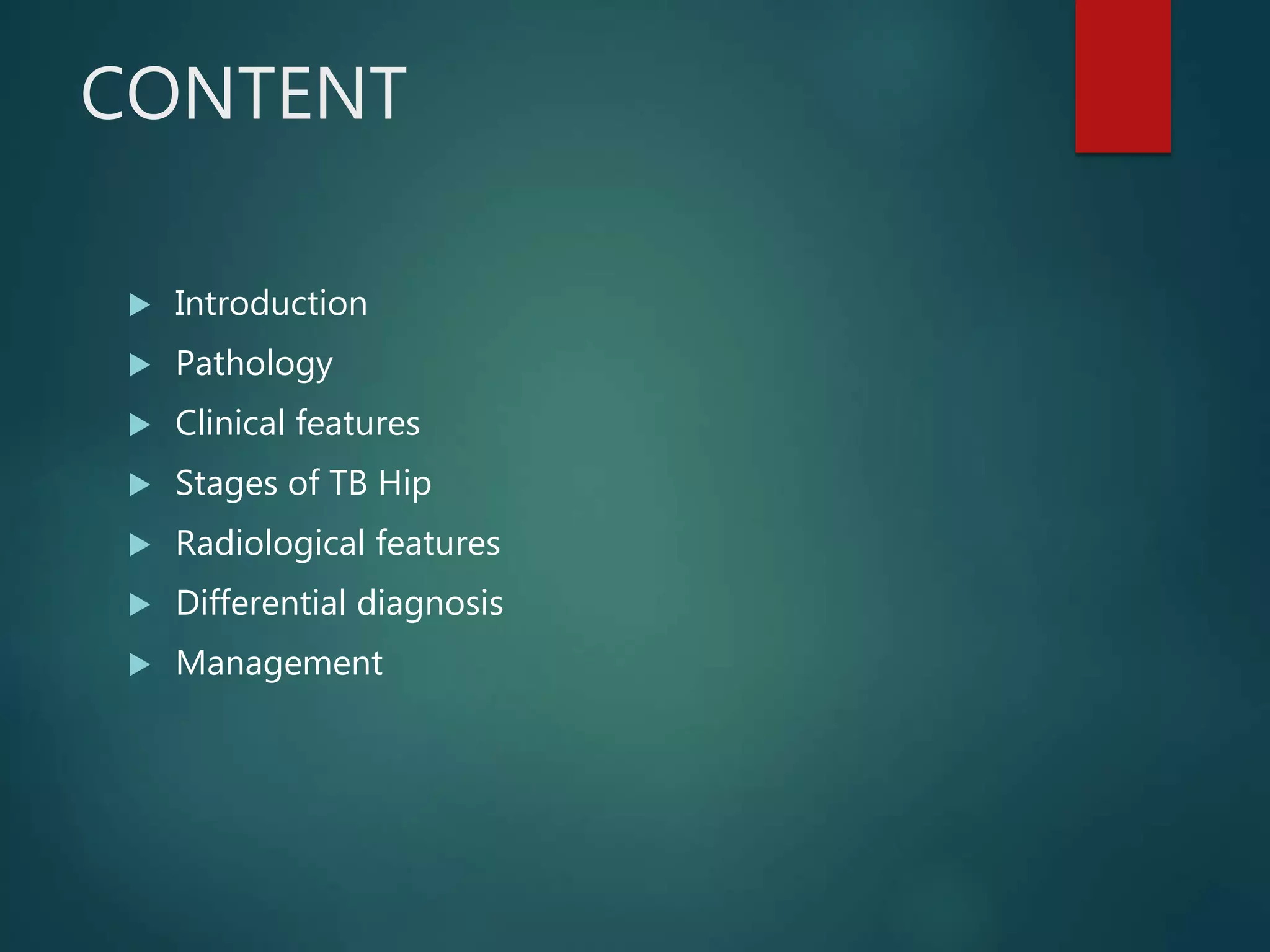 Tuberculosis of Hip Joint | PPT