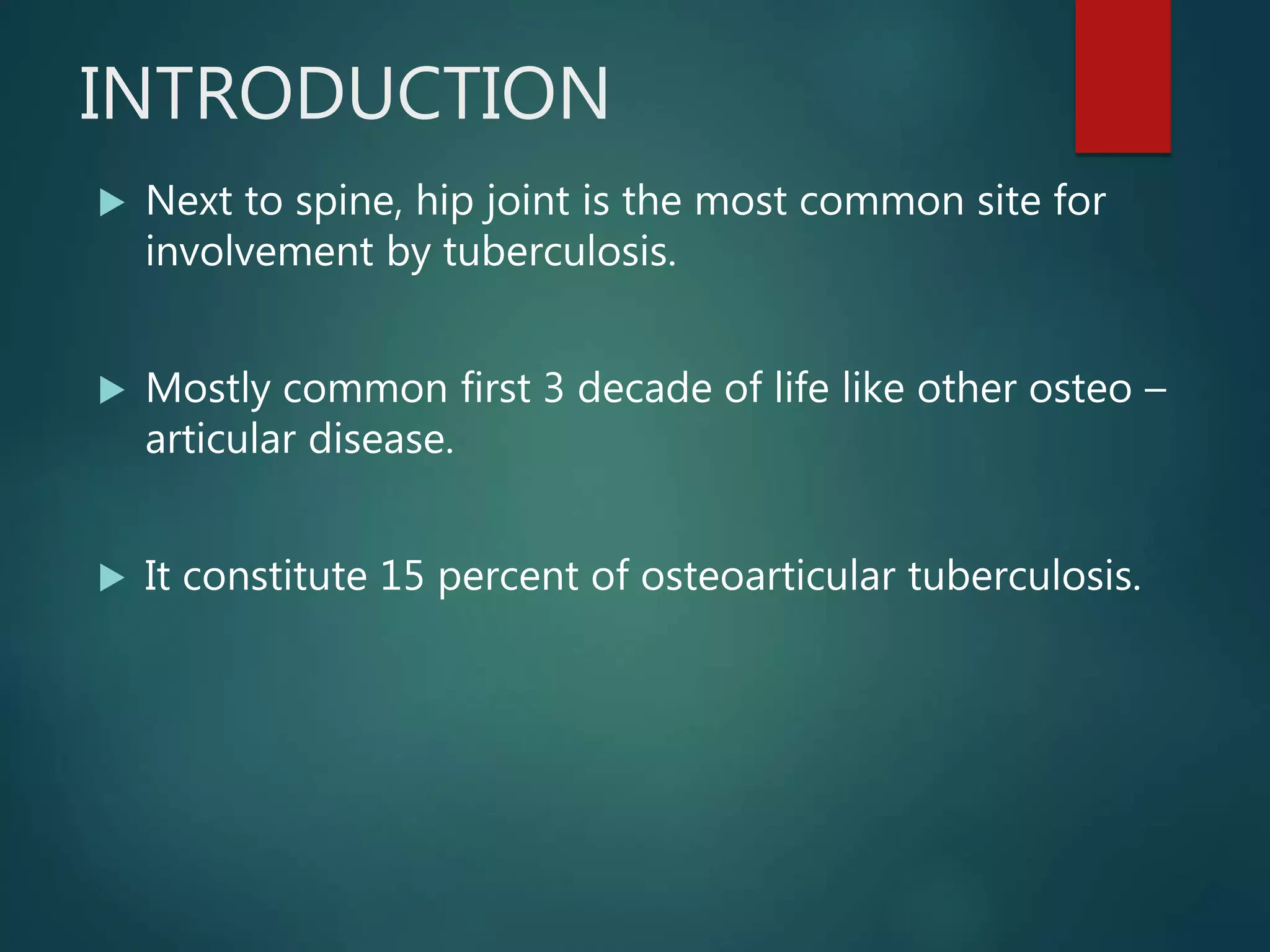Tuberculosis of Hip Joint | PPT
