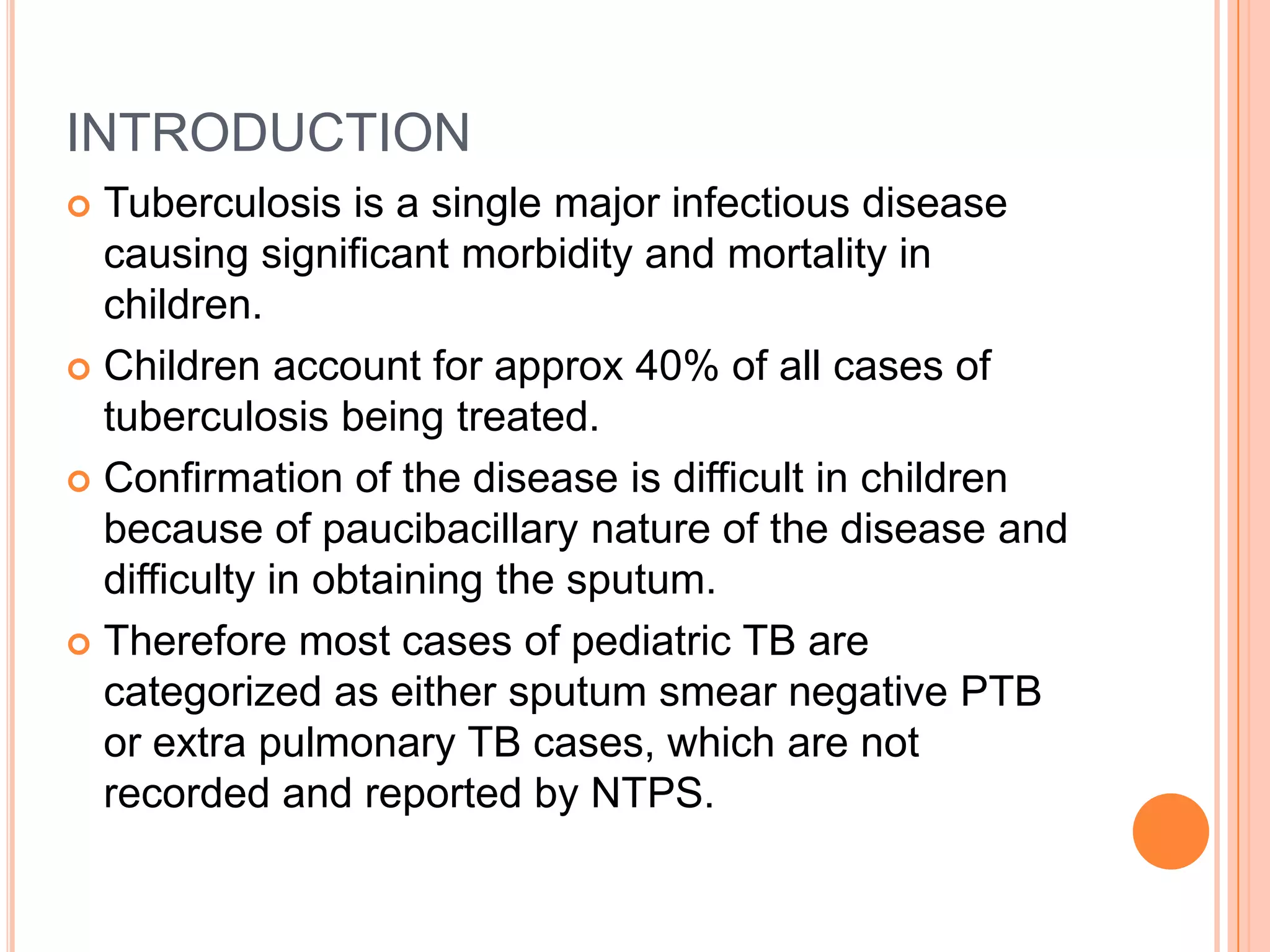 Tuberculosis in children | PPTX