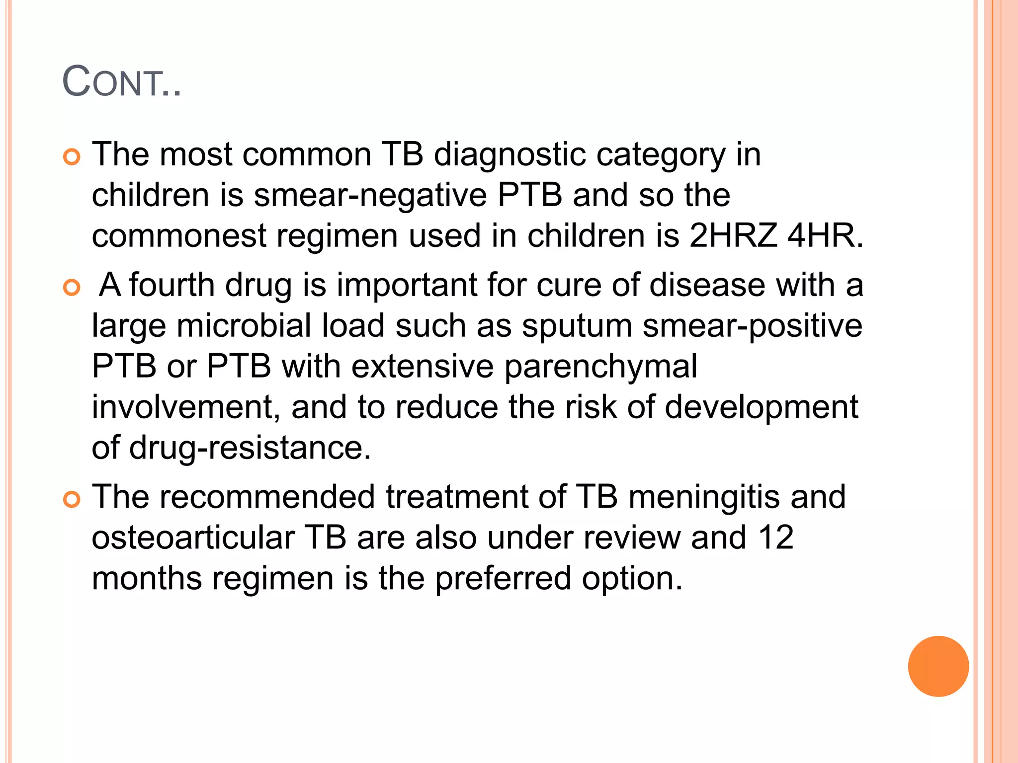 Tuberculosis in children | PPTX