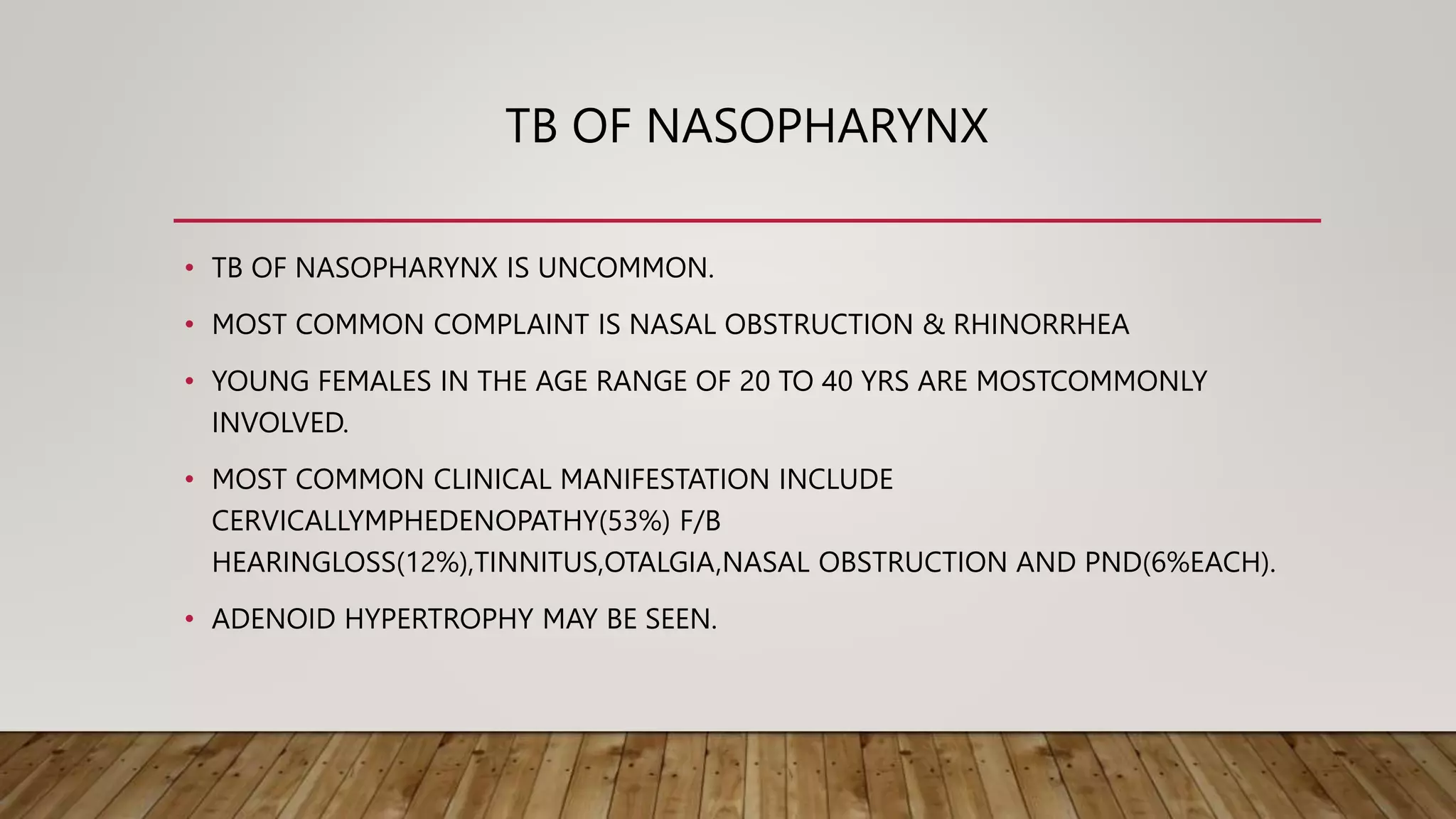 TUBERCULOSIS IN ENT.pptx