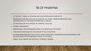 TUBERCULOSIS IN ENT.pptx