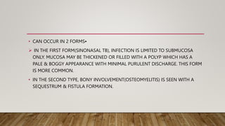 TUBERCULOSIS IN ENT.pptx