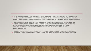 TUBERCULOSIS IN ENT.pptx