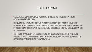TUBERCULOSIS IN ENT.pptx