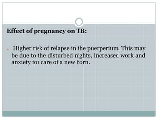 Tuberculosis in pregnancy | PPTX