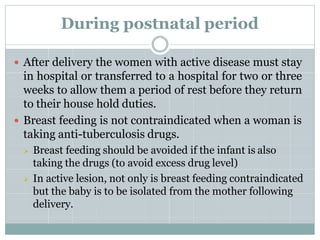 Tuberculosis in pregnancy | PPTX