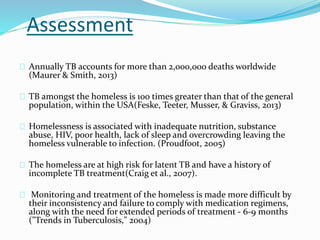 Tuberculosis in the homeless | PPTX