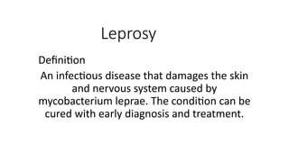 Tuberculosis & Leprosy PowerPoint presentation | PPT