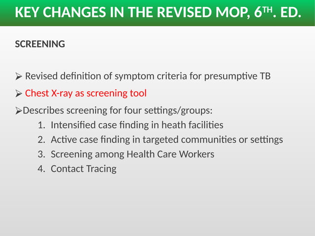 Tuberculosis Manual of Procedures 6th Ed Overview.pptx