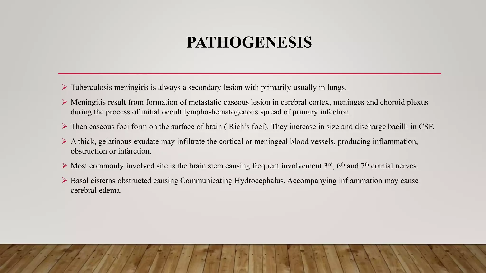 Tuberculous Meningitis (TBM) | PPTX