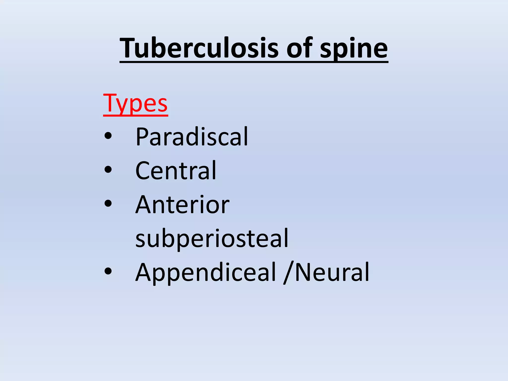 Tuberculosis of bone and joints | PPTX