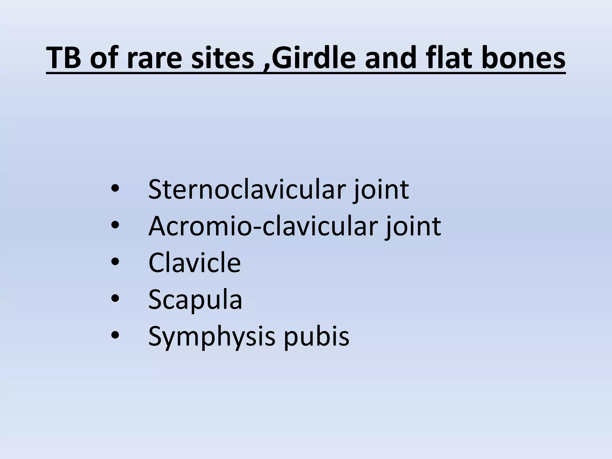 Tuberculosis of bone and joints | PPTX