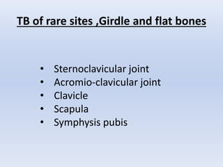 Tuberculosis of bone and joints | PPTX