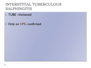 Tuberculosis of genital tract | PPTX
